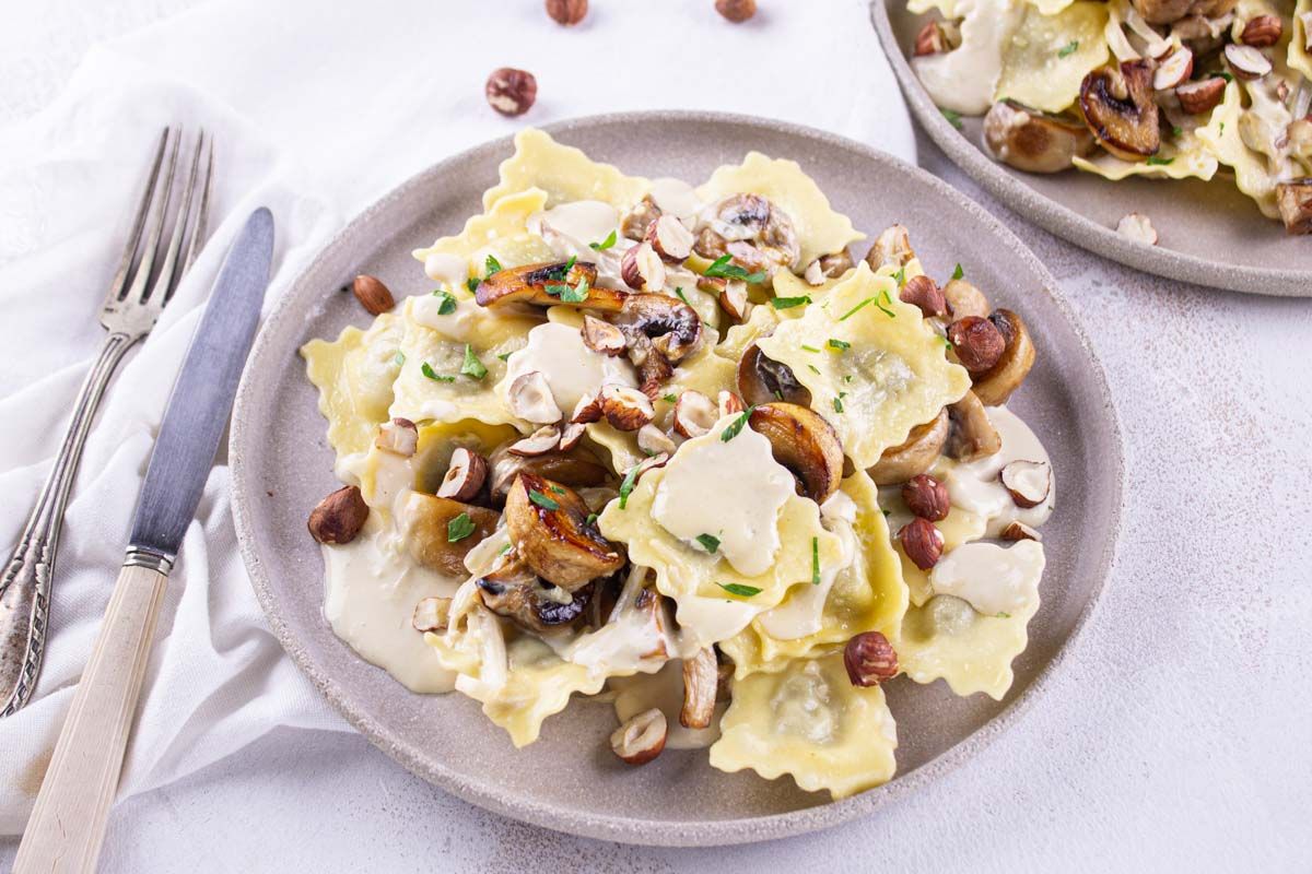 Ravioles au Boursin & Champignons - Recette - Les Commis
