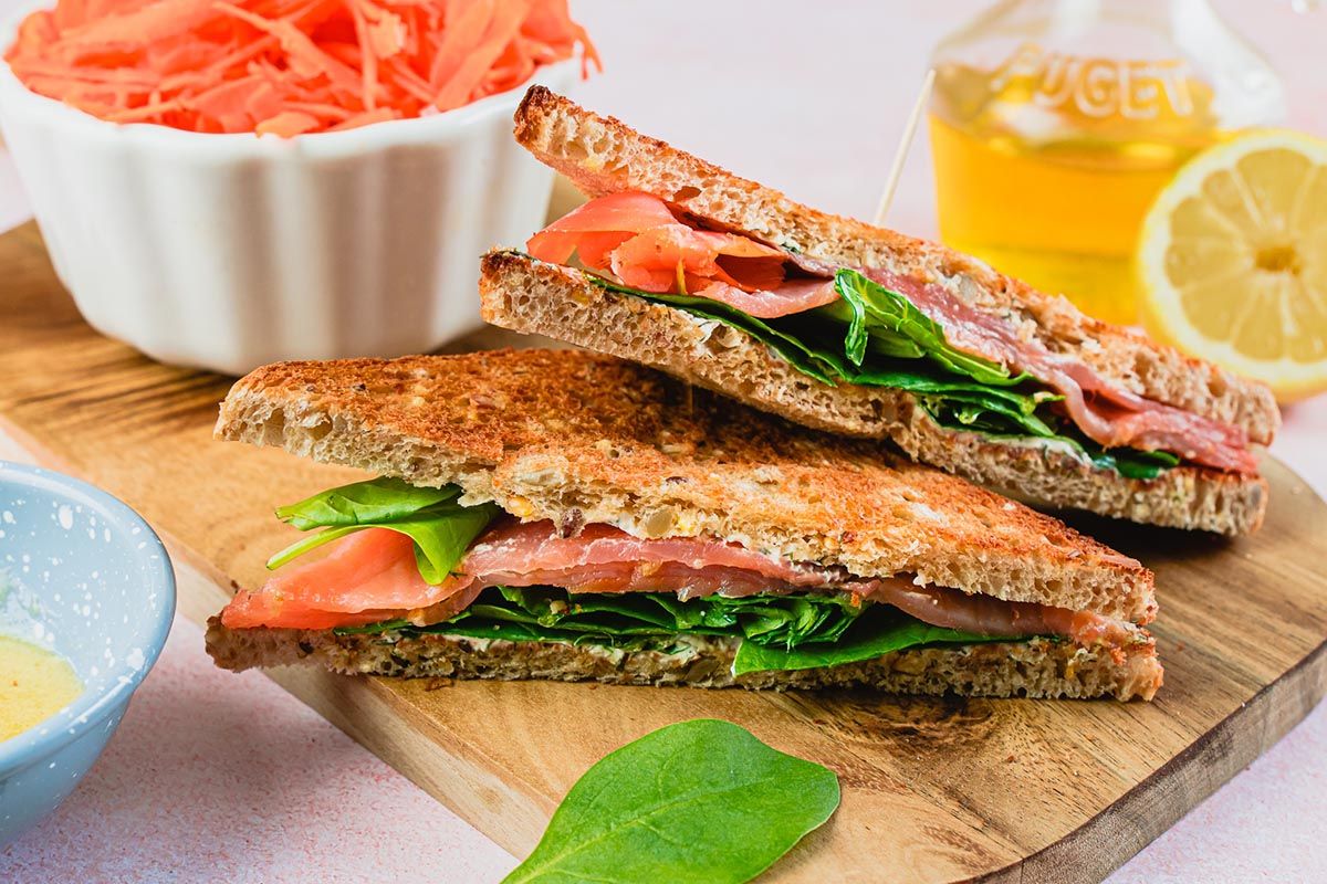 Croques à la Truite Fumée & Fromage frais - Recette - Les Commis