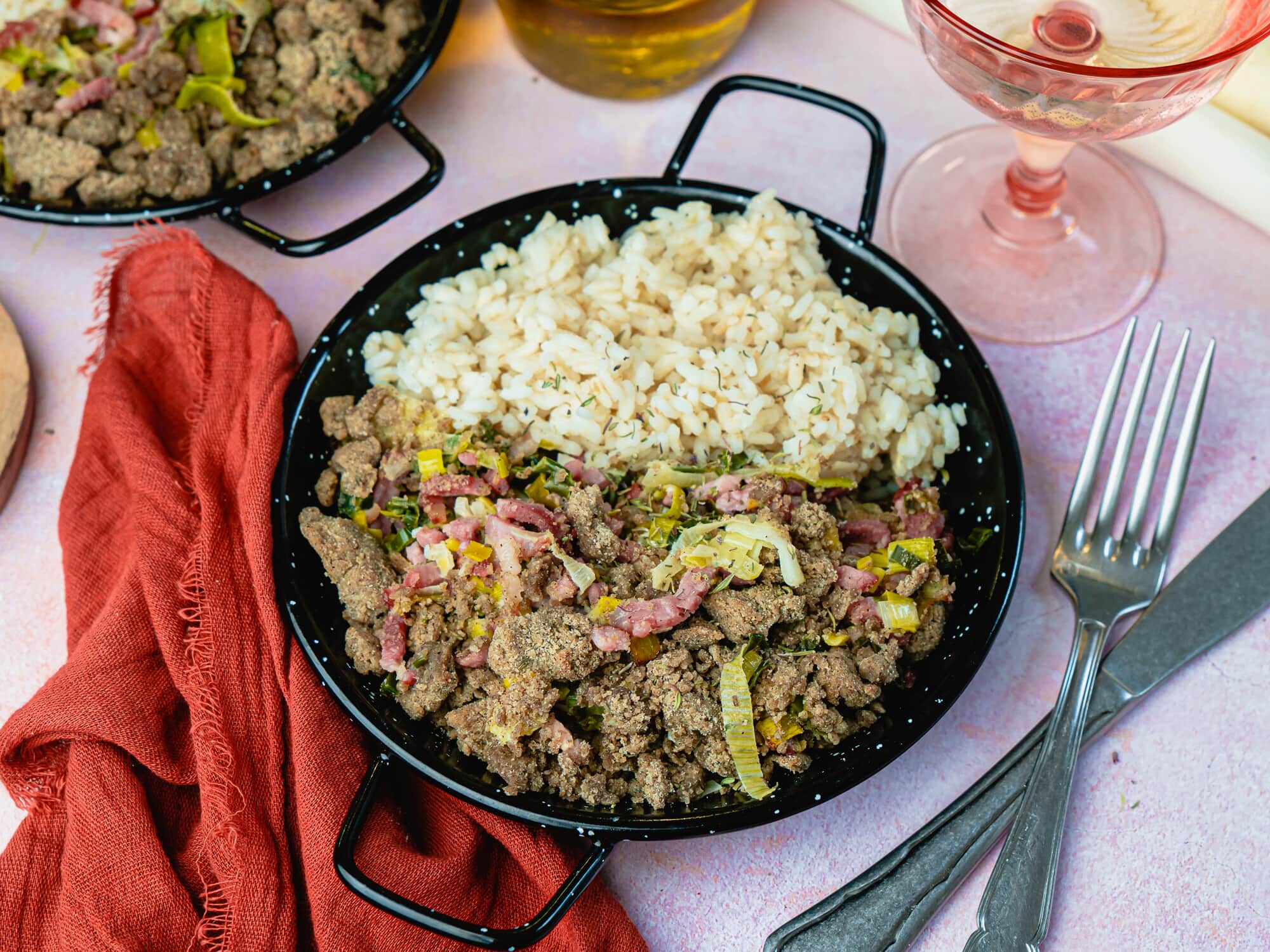 Crumble de Poireaux aux Lardons - Recette - Les Commis