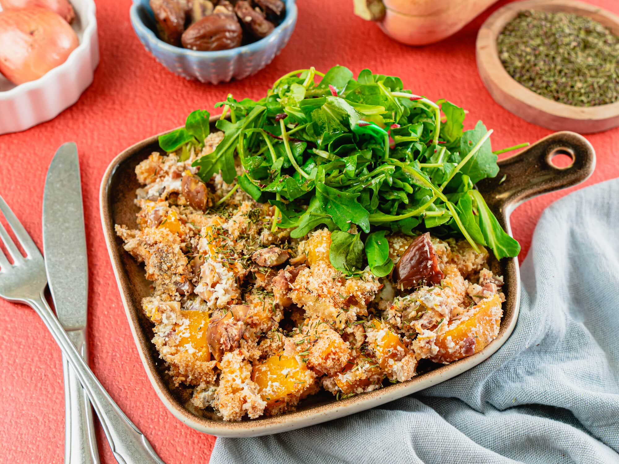 Gratin de Butternut aux Marrons - Recette - Les Commis