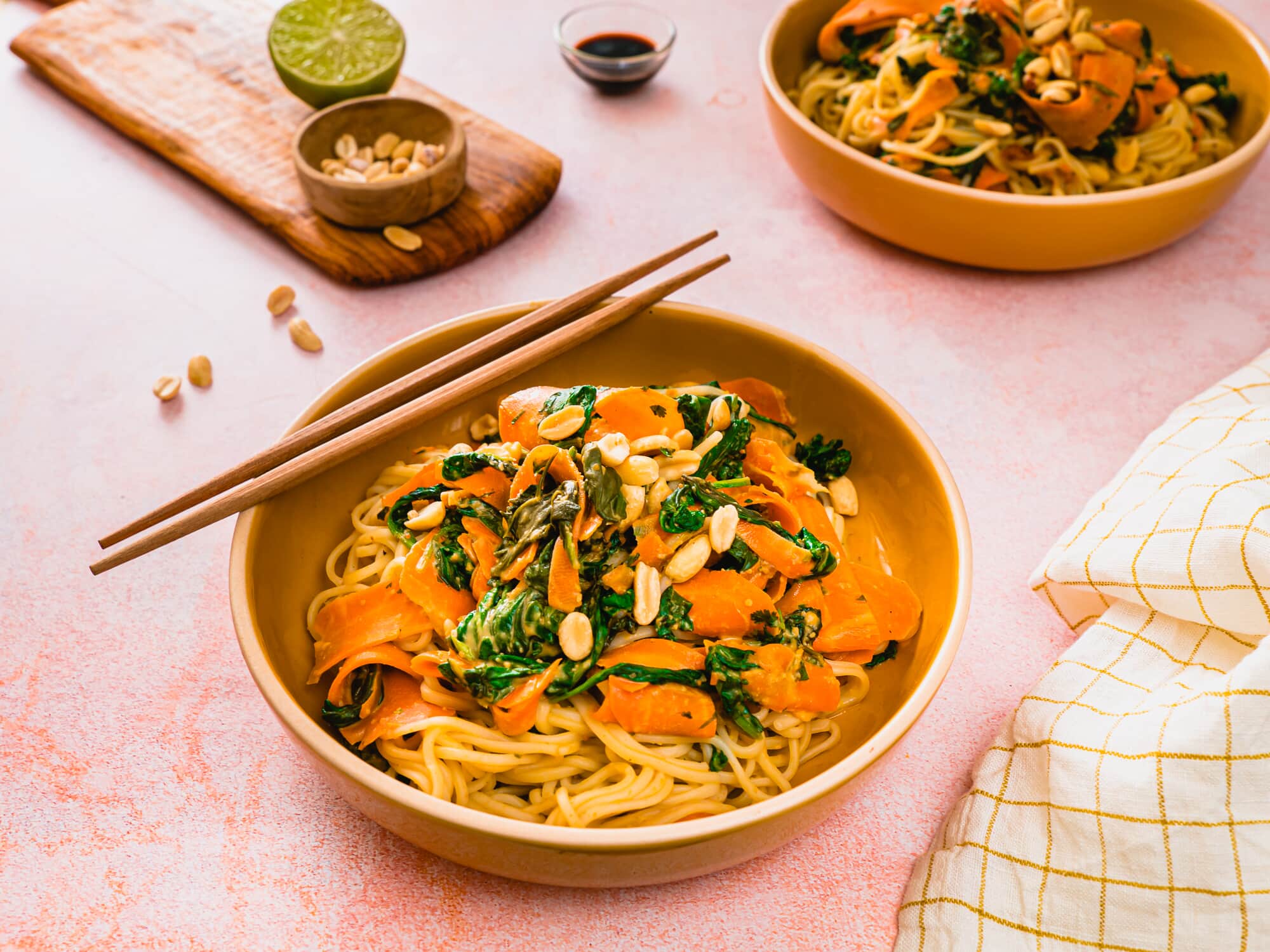 Pad Thaï Vegan à la Sauce Satay - Recette - Les Commis