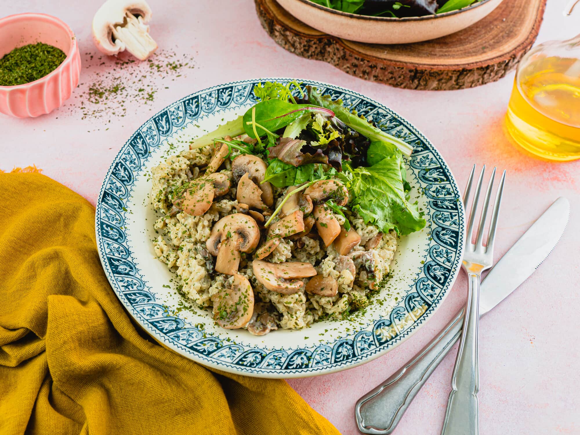 Risotto aux Champignons & Ail des Ours - Recette - Les Commis