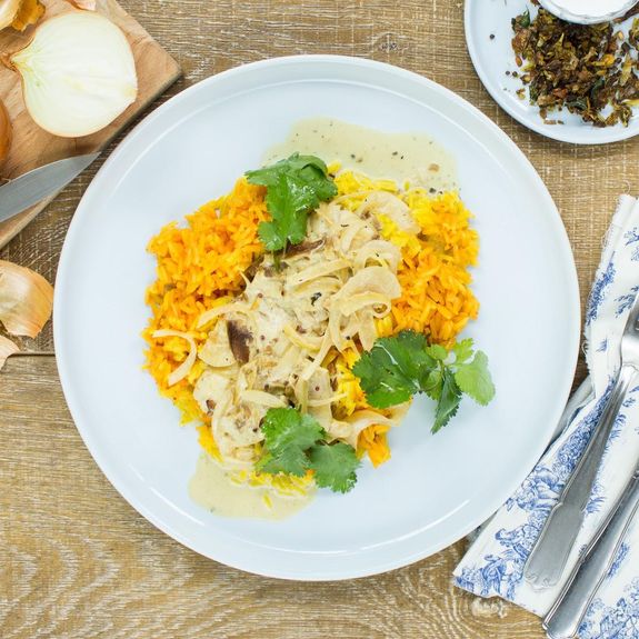 Curry de Poisson aux Epices Vadouvan, Riz Basmati au Curcuma - Les Commis